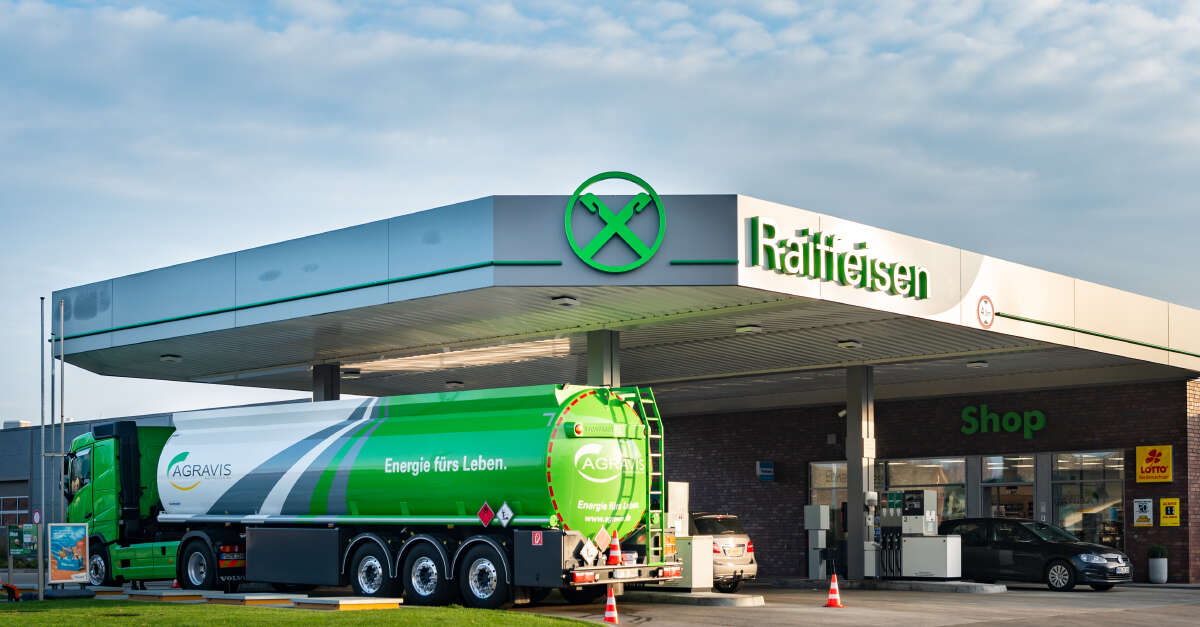 AGRAVIS ist mit eigenen Raiffeisen-Tankstellen bei Ihnen vor Ort